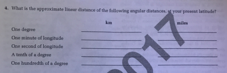 Solved What is the approximate linear distance of the | Chegg.com