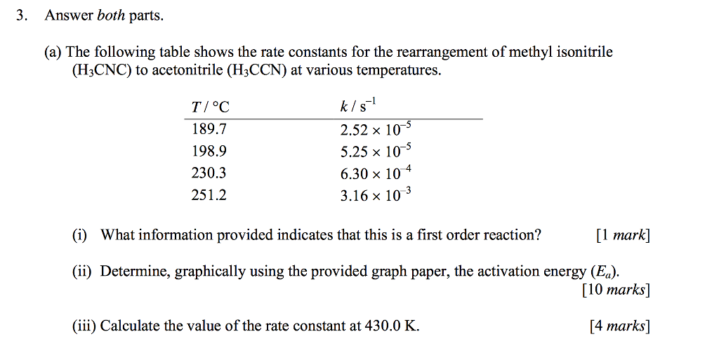 Solved 3. Answer both parts. (a) The following table shows | Chegg.com