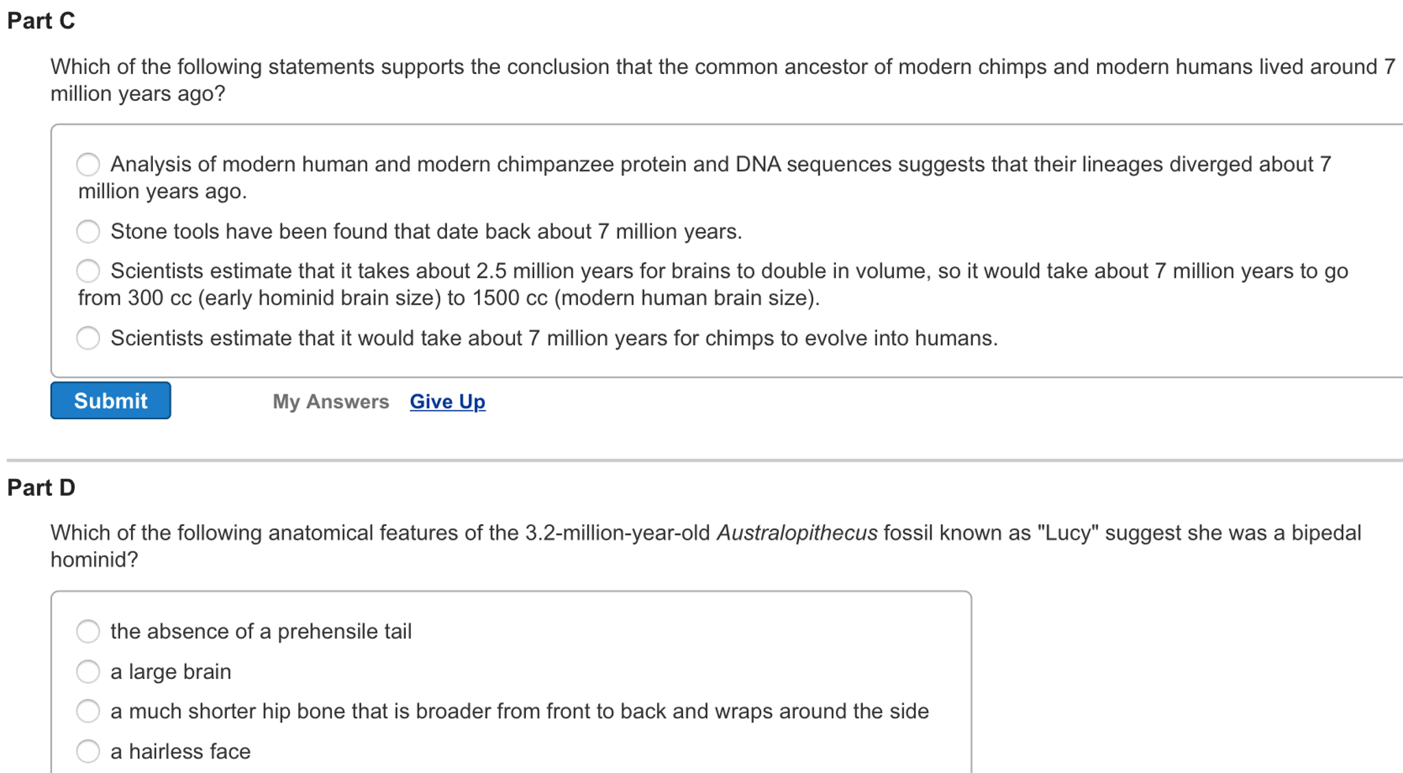 Solved Part A Which of the following traits can be used to | Chegg.com