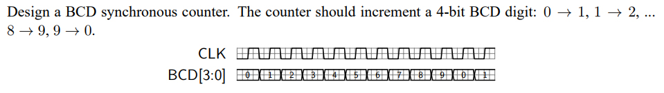 Solved 9 Design a BCD synchronous counter. The counter | Chegg.com
