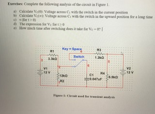 Solved Exereises: Complete the felowing snalysis of the | Chegg.com