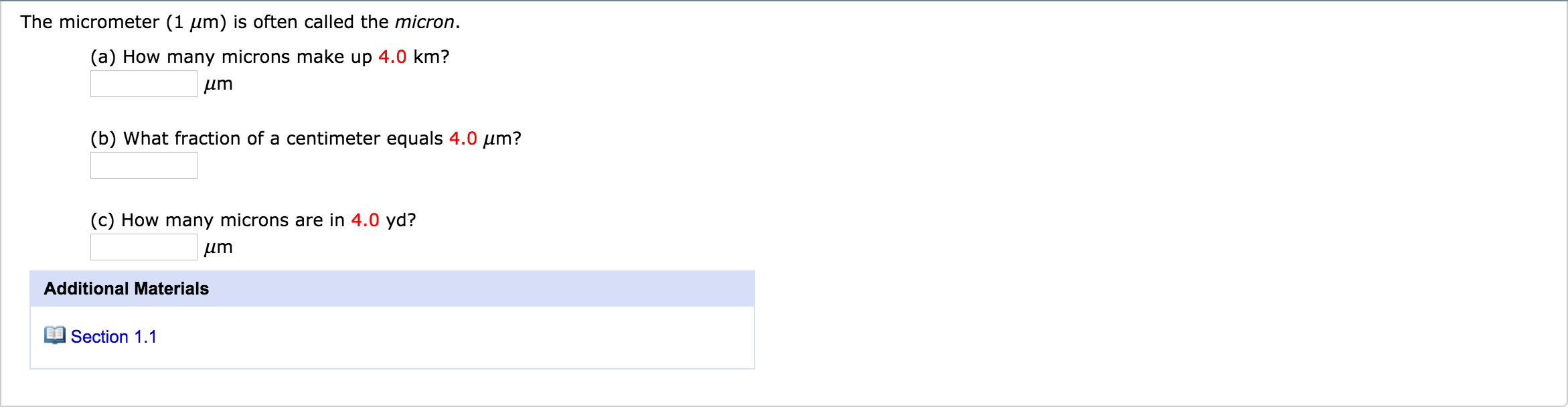 Solved The micrometer (1 mu m) is often called the micron. | Chegg.com