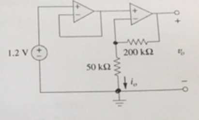 Solved Determine V0 and io in the op amp circuit in the | Chegg.com