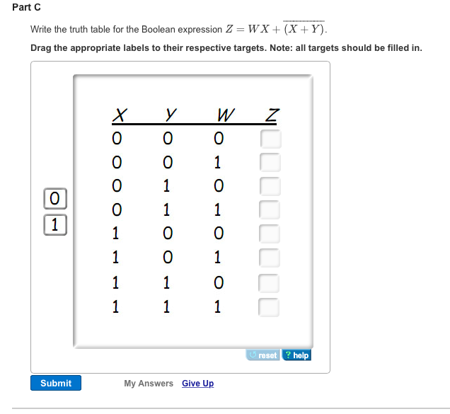 Solved Part B Write the truth table for the Boolean | Chegg.com