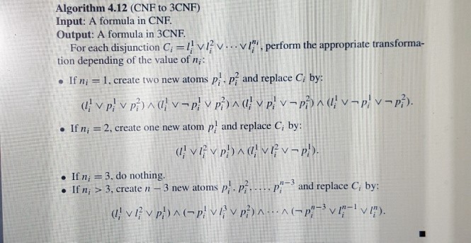 Solved Theorem 413 Let A Be A Formula In Cnf And Let A Be 