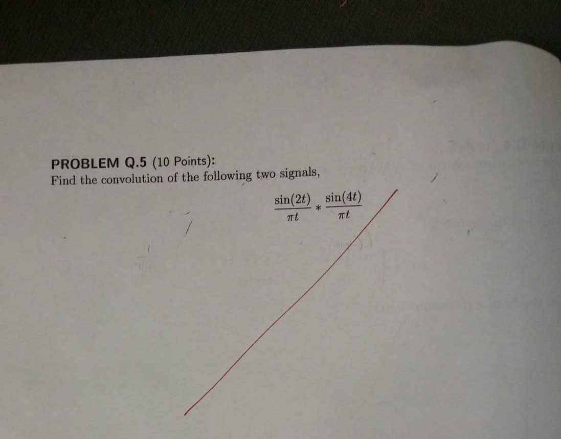 Solved Find the convolution of the following two signals, | Chegg.com