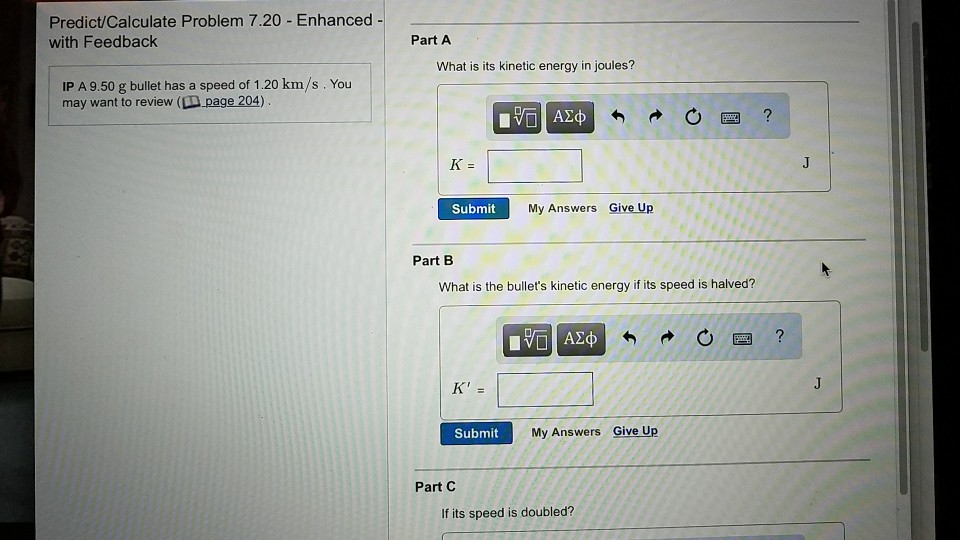 Solved Predict/Calculate Problem 7.20 Enhanced with Feedback | Chegg.com