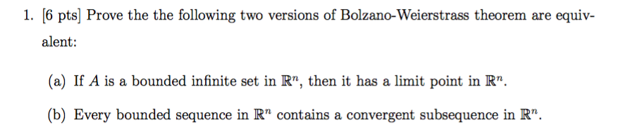 Solved Prove the the following two versions of | Chegg.com