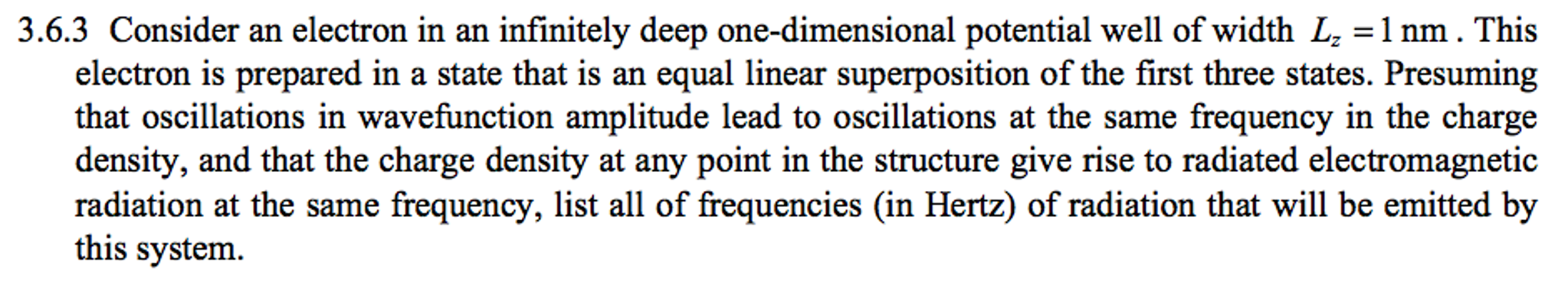 Solved Consider An Electron In An Infinitely Deep