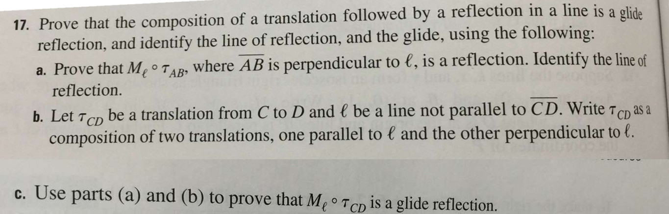 Solved Prove that the composition of a translation followed | Chegg.com