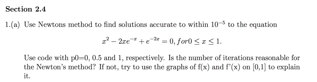 Solved Text: R.L. Burden & J.D. Faires, Numerical Analysis, | Chegg.com