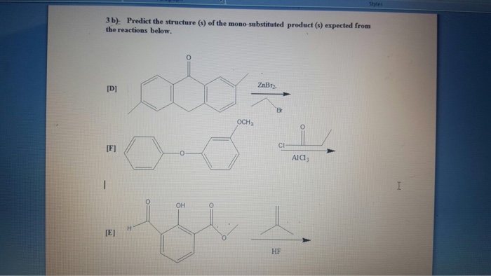 Solved Predict the structure (s) of the mono-substituted | Chegg.com