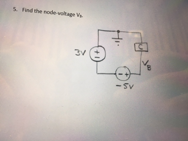 Solved 5. Find the node-voltage VB. 8 | Chegg.com Solved 5. Find the node-voltage VB. 8 | Chegg.com