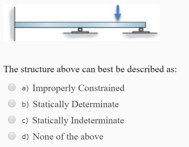 Solved The structure above can best be described as: a) | Chegg.com
