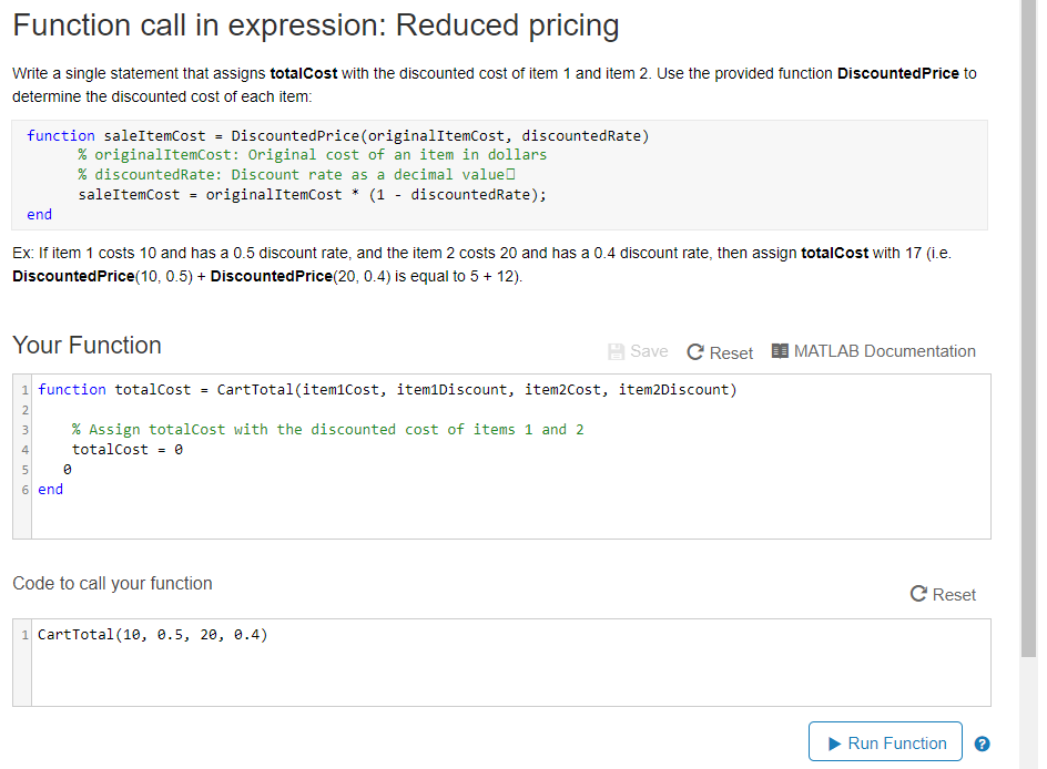 Solved Function call in expression: Reduced pricing Write a | Chegg.com Solved Function call in expression: Reduced pricing Write a | Chegg.com