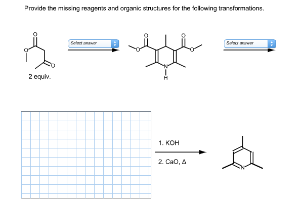 Solved Provide the missing reagents and organic structures | Chegg.com