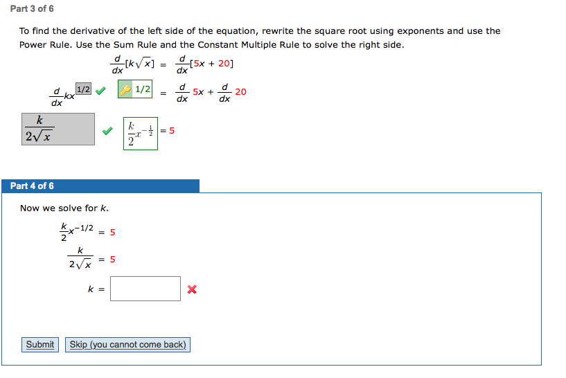Solved To find the derivative of the left side of the | Chegg.com