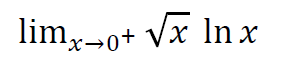 Solved lim x tends to 0^+ root x ln x | Chegg.com