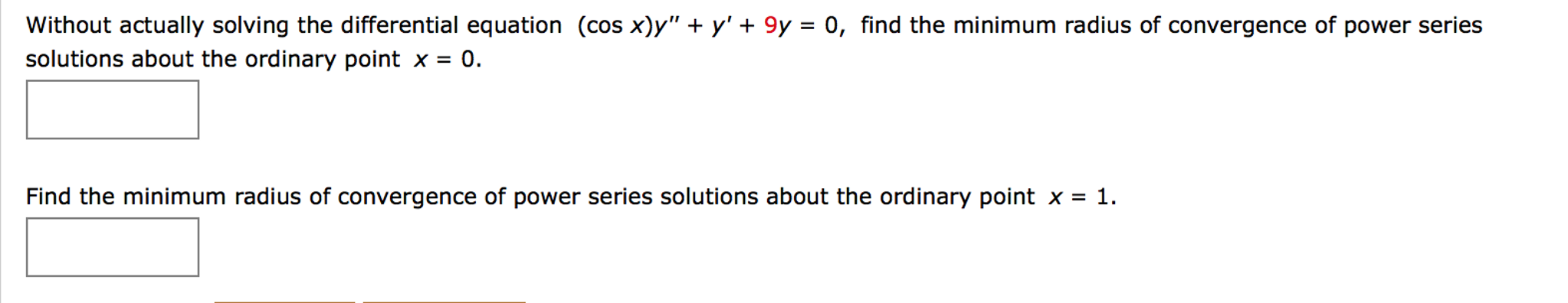 Solved Without actually solving the differential equation | Chegg.com