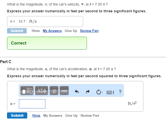 Solved Learning Goal: To be able to calculate position, | Chegg.com