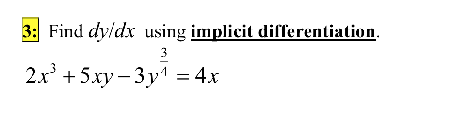 Solved Find dy/dx using implicit differentiation. 2x^3 + | Chegg.com