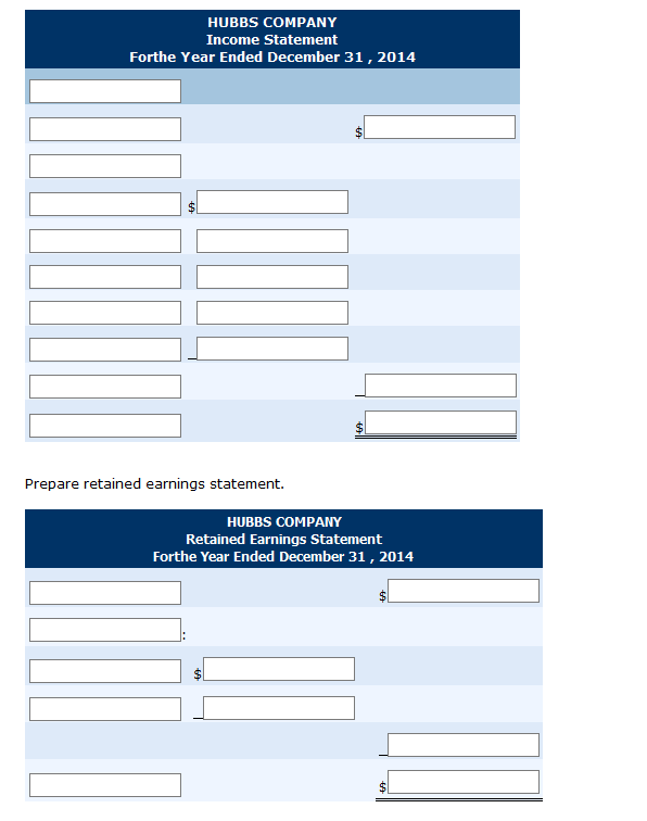 Solved Problem 4-3A The completed financial statement | Chegg.com
