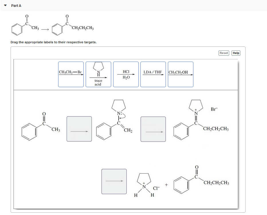Solved Part A ??3 CH2CH,CH Drag the appropriate labels to | Chegg.com
