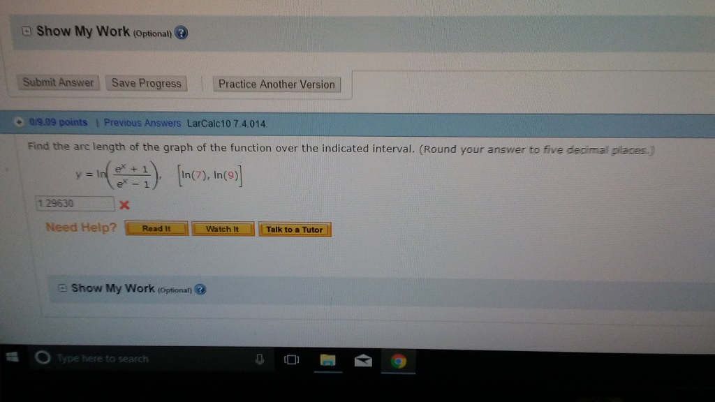 Solved Find the arc length of the graph of the function over | Chegg.com