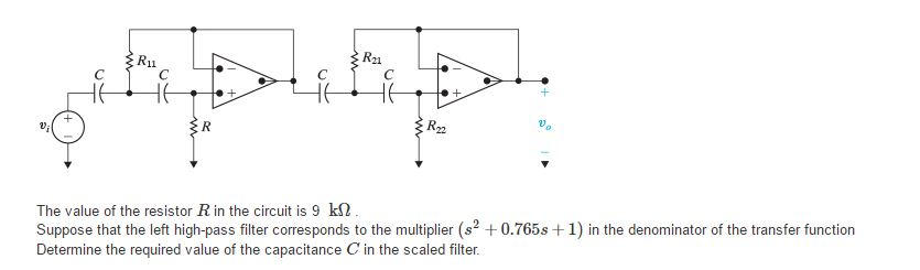 Solved Rn R11 R21 The value of the resistor R in the circuit | Chegg.com