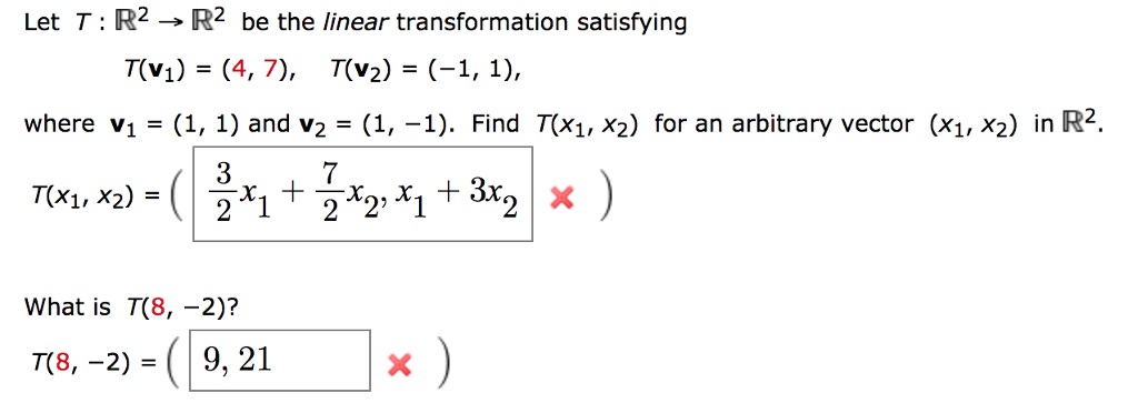 Solved Let T : R2 → R2 be the linear transformation | Chegg.com