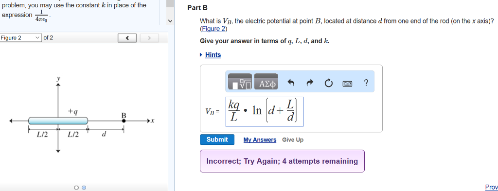 Solved Potential of a Finite Rod A finite rod of length L | Chegg.com