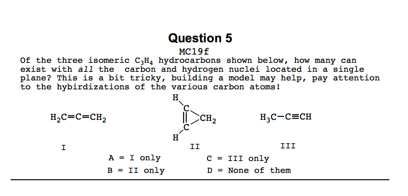 C3h4 Isomers