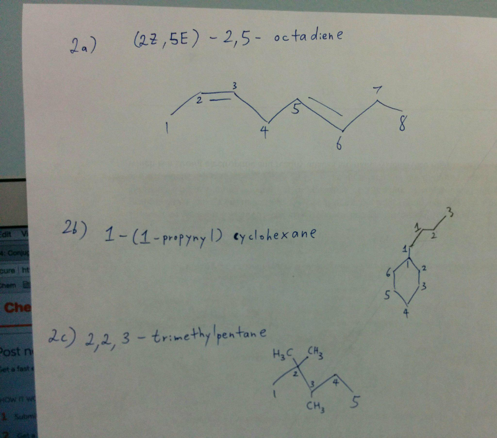 Solved 2. Provide chemical structures for each of the | Chegg.com