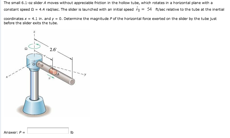 Solved The small 6.1-oz slider A moves without appreciable | Chegg.com