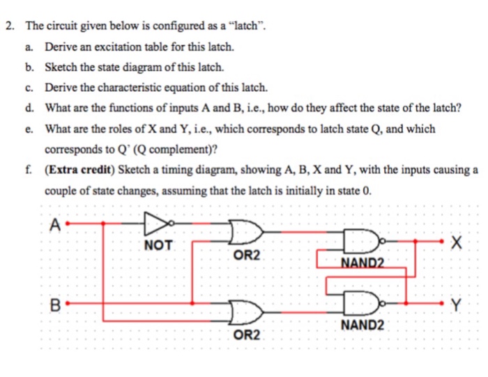Solved The circuit given below is configured as a "latch". | Chegg.com
