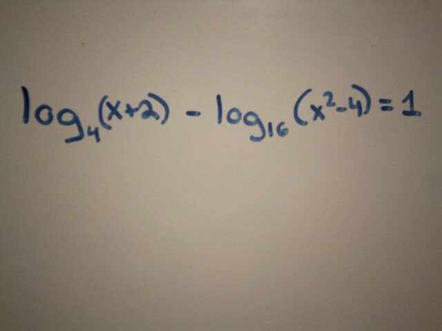 Solved Logarithm log_4 (x + 2) - log_16 (x^2 - 4) = 1 | Chegg.com
