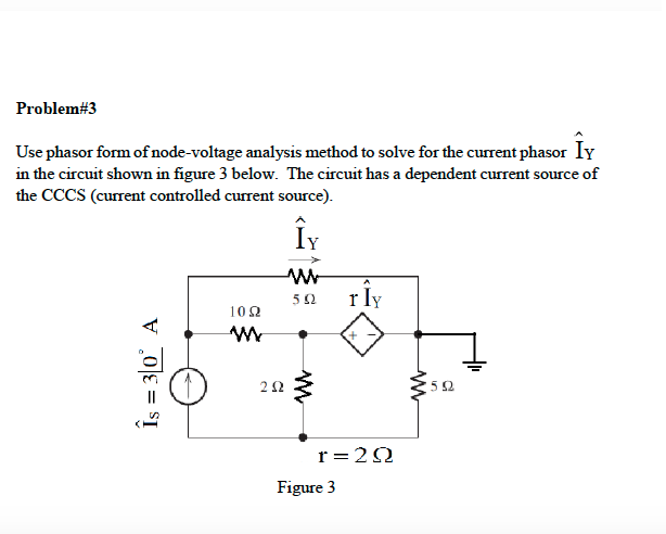Solved Use phasor form of node-voltage analysis method to | Chegg.com