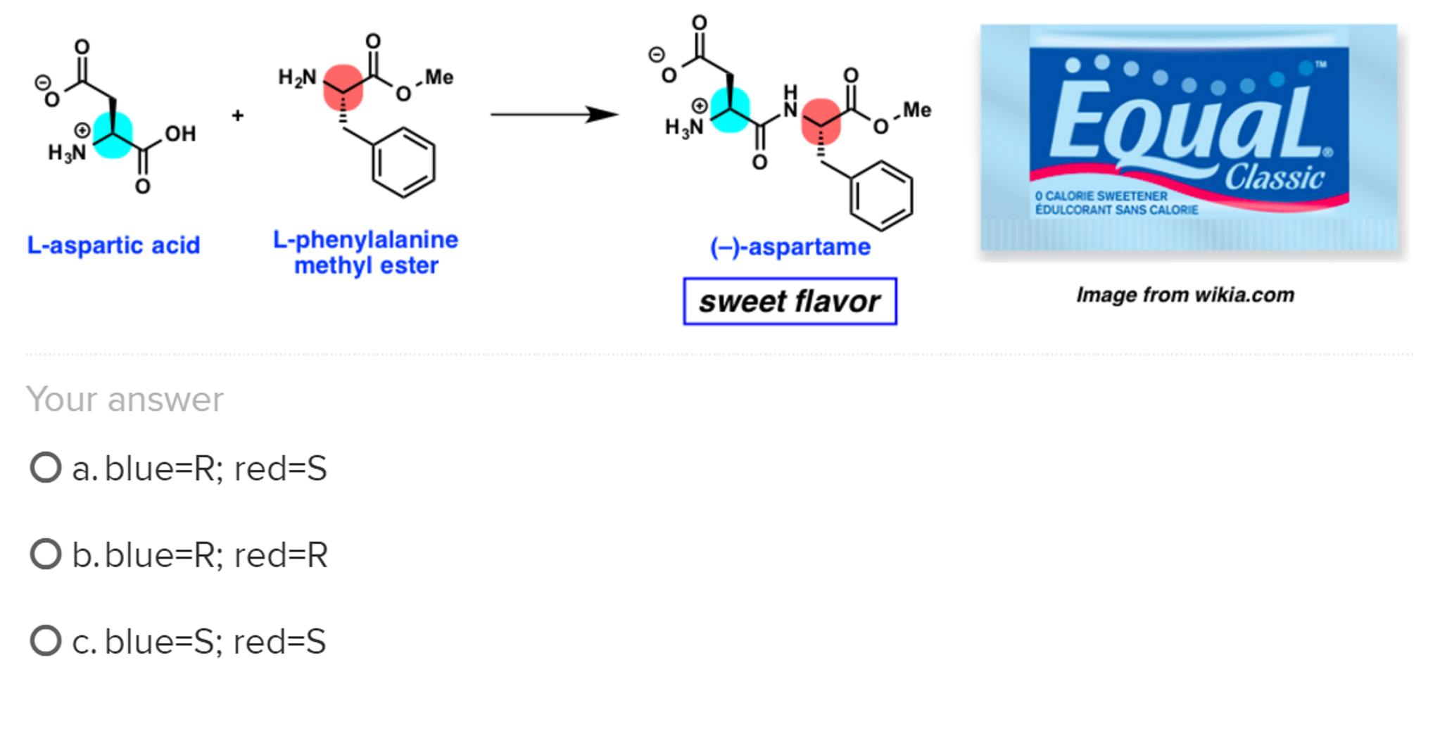 Solved (-)-Aspartame can be made from L-aspartic acid and | Chegg.com