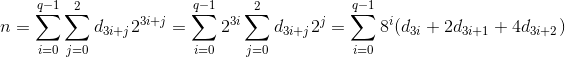 Block Conversion From Binary To Octal In Discrete 