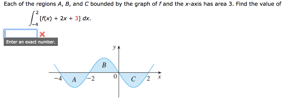 Solved Each of the regions A, B, and C bounded by the graph | Chegg.com