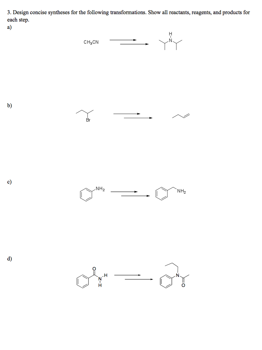Solved Design concise syntheses for the following | Chegg.com
