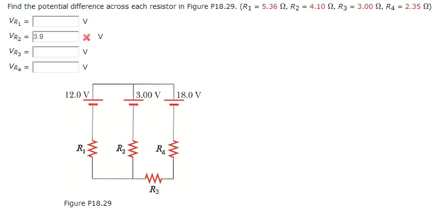 Solved Find the potential difference across each resistor in | Chegg.com