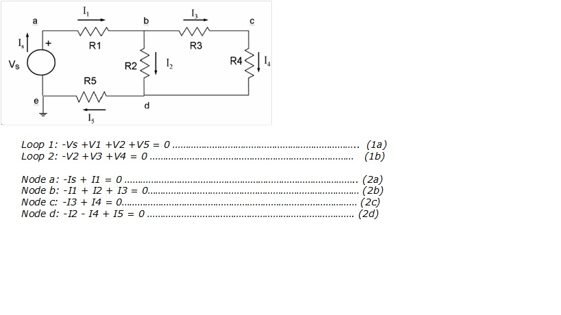 Solved 1. (a) Verify KVL for the loops in the circuit using | Chegg.com