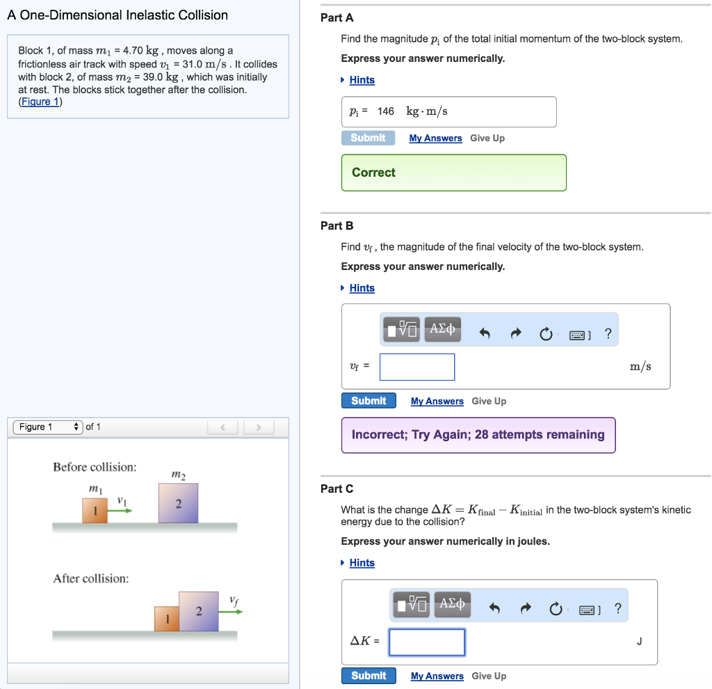 Solved Block 1, of mass m1 = 4.70 kg, moves along a | Chegg.com