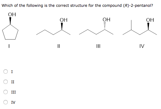Pentanol Structure