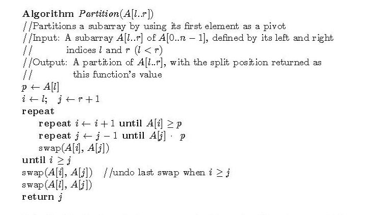 Solved Algorithm Partition Ai..! /Partitions a subarray by | Chegg.com