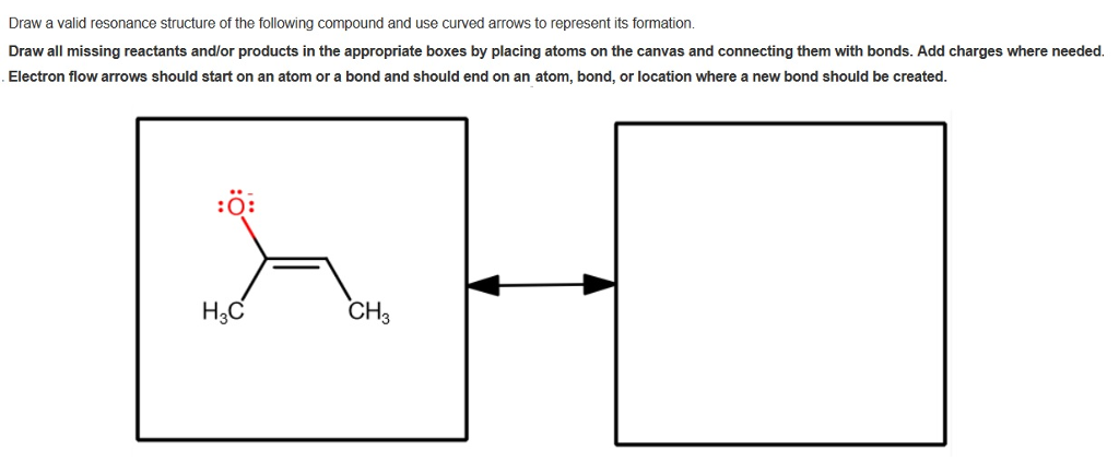 Solved Draw a valid resonance structure of the following | Chegg.com