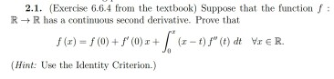 Solved Suppose that the function f: R rightarrow R has a | Chegg.com