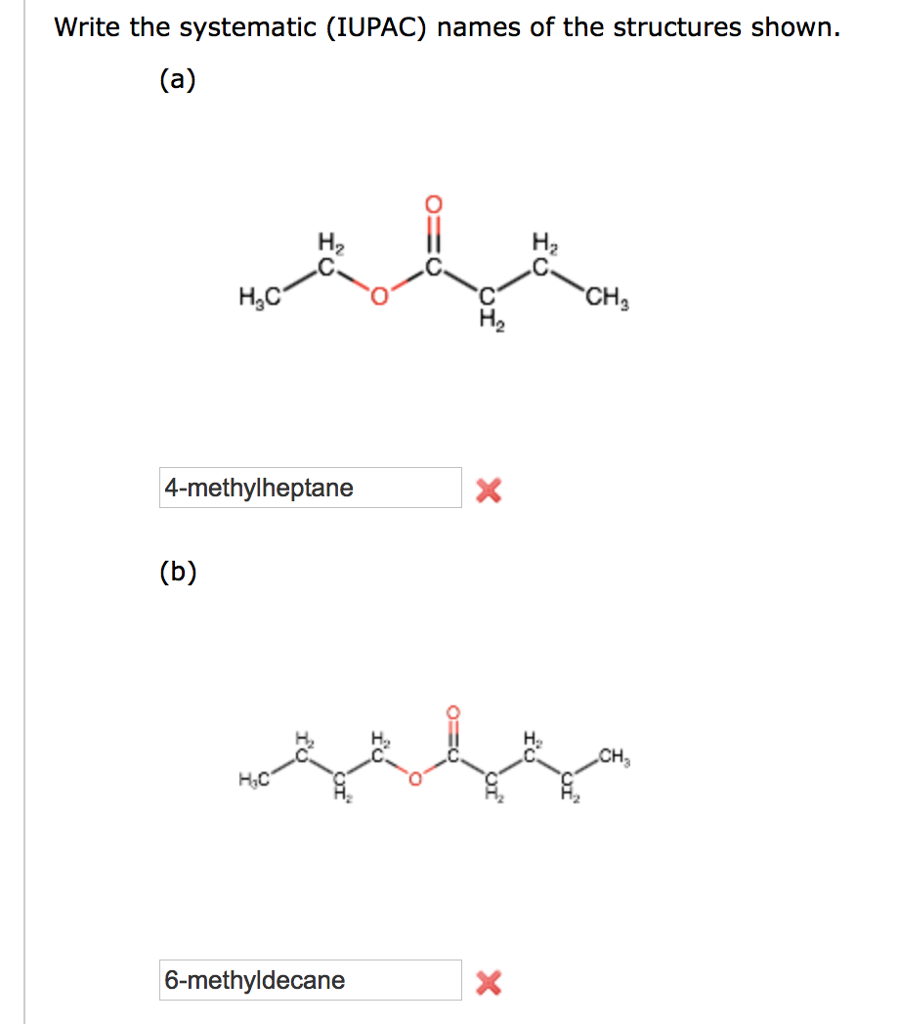 Solved Write the systematic (IUPAC) names of the structures | Chegg.com