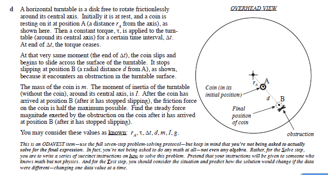 Solved A horizontal turntable is a disk free to rotate | Chegg.com